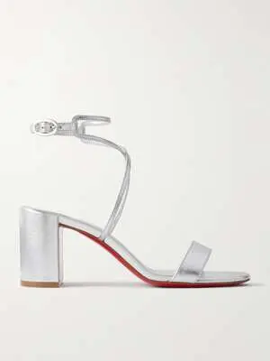 CHRISTIAN LOUBOUTIN Choca 70 Metallic Leather Sandals