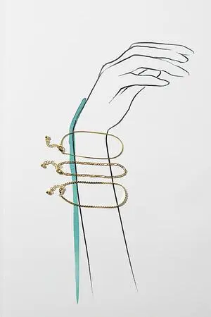 UNCOMMON JAMES Gilded Chain Bracelets Set Of 3