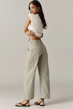Citizens Of Humanity Marcelle Cargo Barrel Pants - Matcha