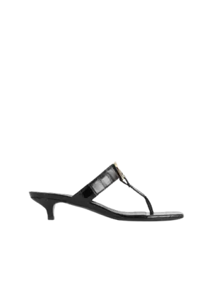 TOTEME The Belted Croco Flip-flop Heel