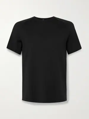 Lululemon License To Train Stretch Recycled-mesh T-shirt - Black