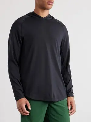 Lululemon License To Train Stretch Recycled-jersey Hoodie
