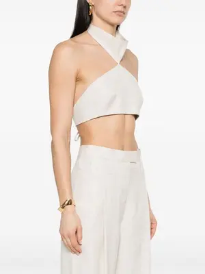 Philosophy Di Lorenzo Serafini Halterneck Crop Top