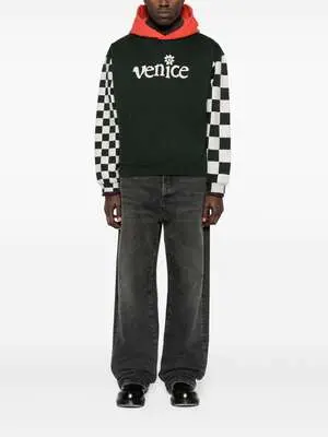 ERL Venice-print Colour-block Hoodie