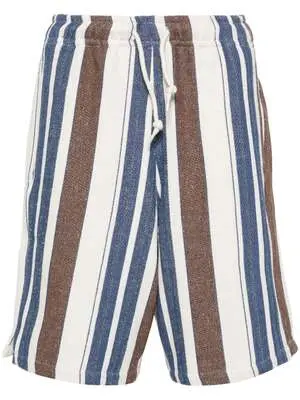 A.p.c. Paul Striped Shorts - Blue