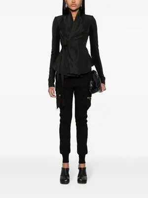 Rick Owens Self-tie Layered Blazer