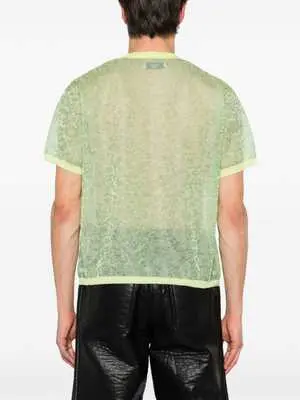 Martine Rose Granny Patterned-jacquard T-shirt