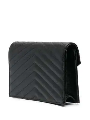 Saint Laurent Cassandre Leather Wallet-on-chain