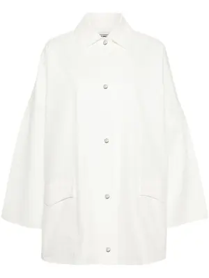 TOTEME Organic Cotton Shirt Jacket - White