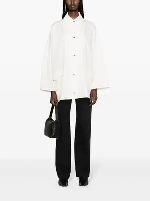 TOTEME Organic Cotton Shirt Jacket - White
