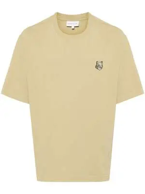 Maison Kitsuné Bold Fox Head-patch T-shirt - Neutrals