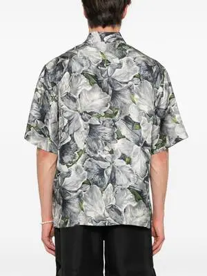 SUNFLOWER Floral-print Bowling Shirt
