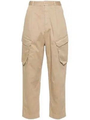 SEMICOUTURE Tapered-leg Cargo Trousers - Neutrals