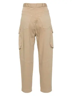 SEMICOUTURE Tapered-leg Cargo Trousers - Neutrals