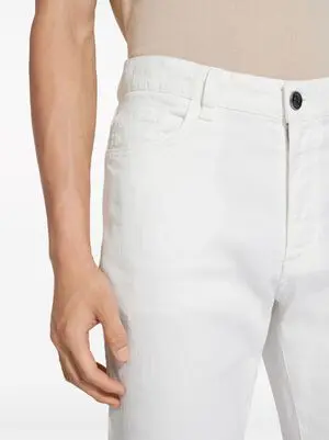 Zegna Roccia Mid-rise Skinny Jeans - White