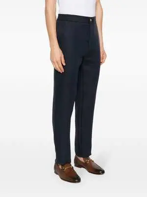 Etro Herringbone Linen Trousers