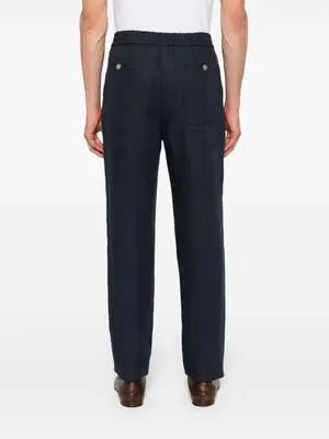 Etro Herringbone Linen Trousers