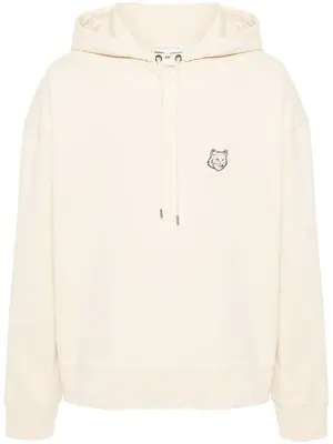 Maison Kitsuné Bold Fox Head Cotton Hoodie - Neutrals