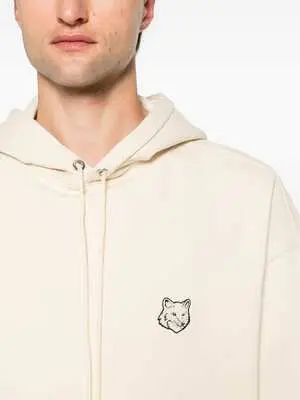 Maison Kitsuné Bold Fox Head Cotton Hoodie - Neutrals