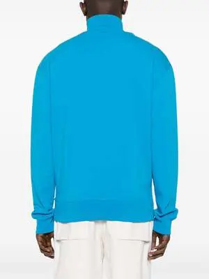 Maison Kitsuné Fox Head Cotton Sweatshirt - Blue