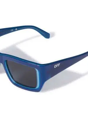 Off-White Prescott Square-frame Sunglasses - Blue