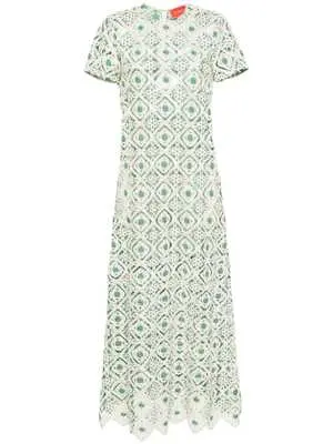 La DoubleJ Swing Macramé Maxi Dress