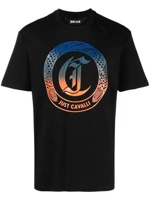 Just Cavalli Logo-print Cotton T-shirt - Black