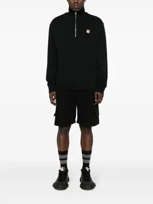 Maison Kitsuné Fox Head Cotton Sweatshirt - Black