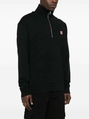 Maison Kitsuné Fox Head Cotton Sweatshirt - Black