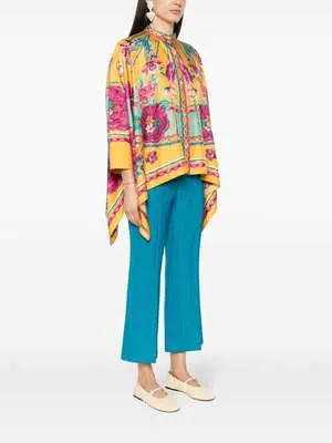 La DoubleJ Floral Print Foulard Shirt - Yellow