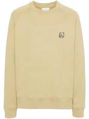 Maison Kitsuné Bold Fox Head Cotton Sweatshirt - Green