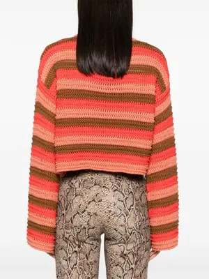 La DoubleJ Bell-sleeve Striped Jumper