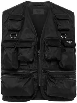 Prada Re-Nylon Utility Vest - Black | Editorialist
