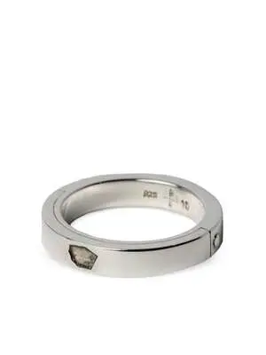 PARTS OF FOUR Sistema Sterling Diamond Ring - Silver
