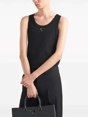 Prada Cotton Tank Top - Black