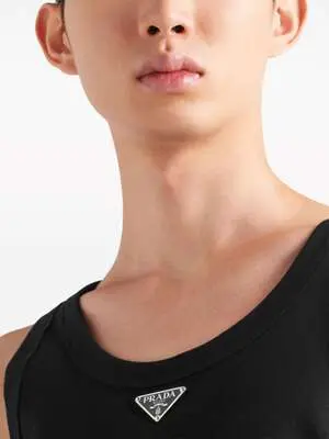 Prada Cotton Tank Top - Black