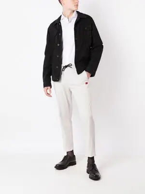 BOSS Long-sleeved Stretch-cotton Shirt - White