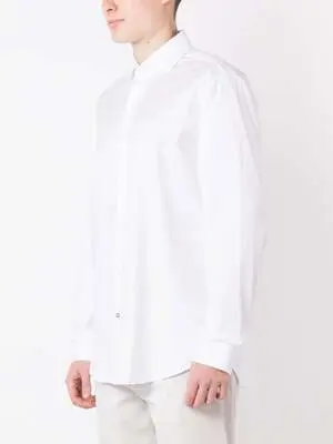 BOSS Long-sleeved Stretch-cotton Shirt - White