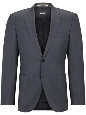BOSS Single-breasted Fitted Blazer - Grey