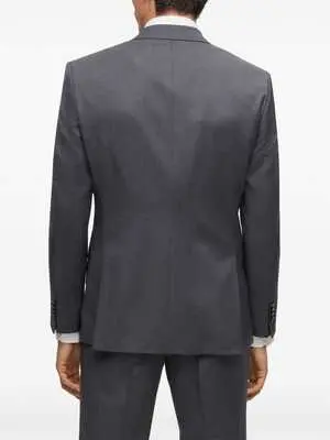BOSS Single-breasted Fitted Blazer - Grey