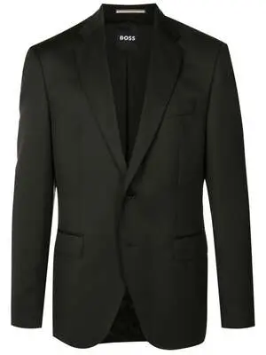 BOSS Single-breasted Fitted Blazer - Black