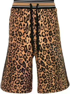 Dolce & Gabbana Cheetah-print Track Shorts