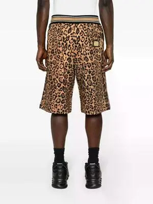 Dolce & Gabbana Cheetah-print Track Shorts