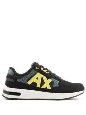 Armani Exchange Logo-print Low-top Sneakers - Black