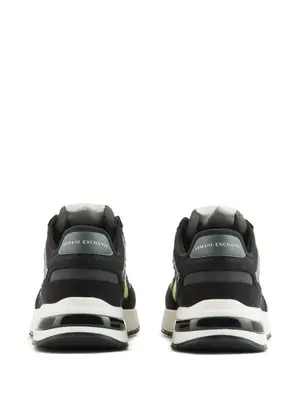 Armani Exchange Logo-print Low-top Sneakers - Black
