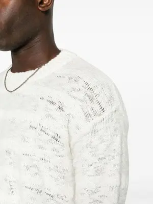 SUNFLOWER Repair Crew-neck Jumper