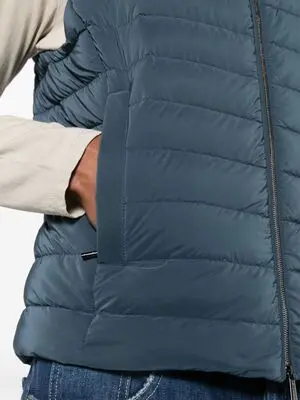 MOORER Stand-up Collar Padded Gilet