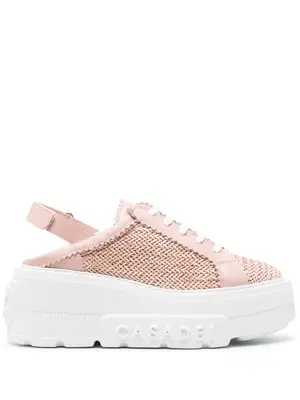 Casadei Hanoi Leather Slingback Sneakers