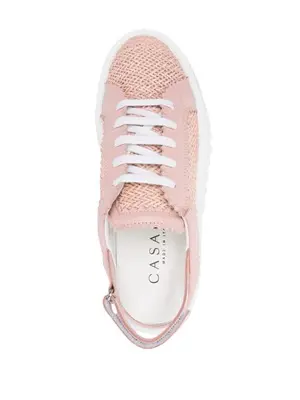 Casadei Hanoi Leather Slingback Sneakers