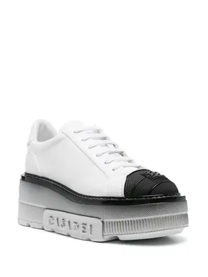 Casadei Nexus Leather Platform Sneakers